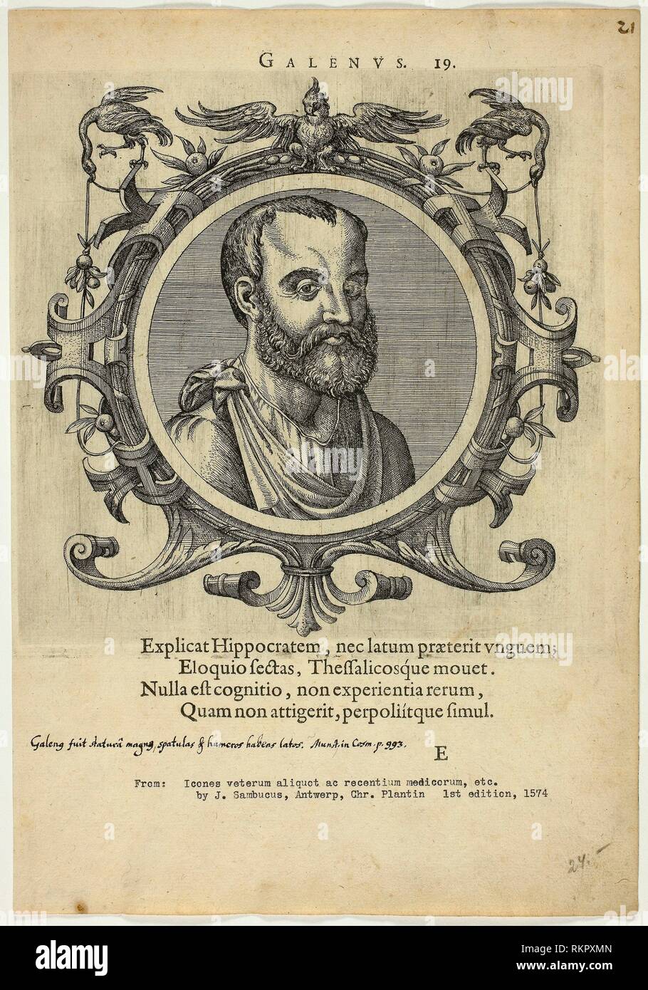 Galenus engraving hi-res stock photography and images - Alamy