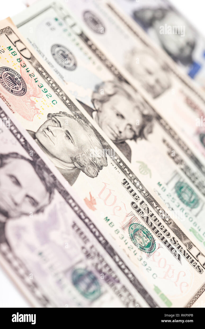 Presidents us banknotes hi-res stock photography and images - Alamy