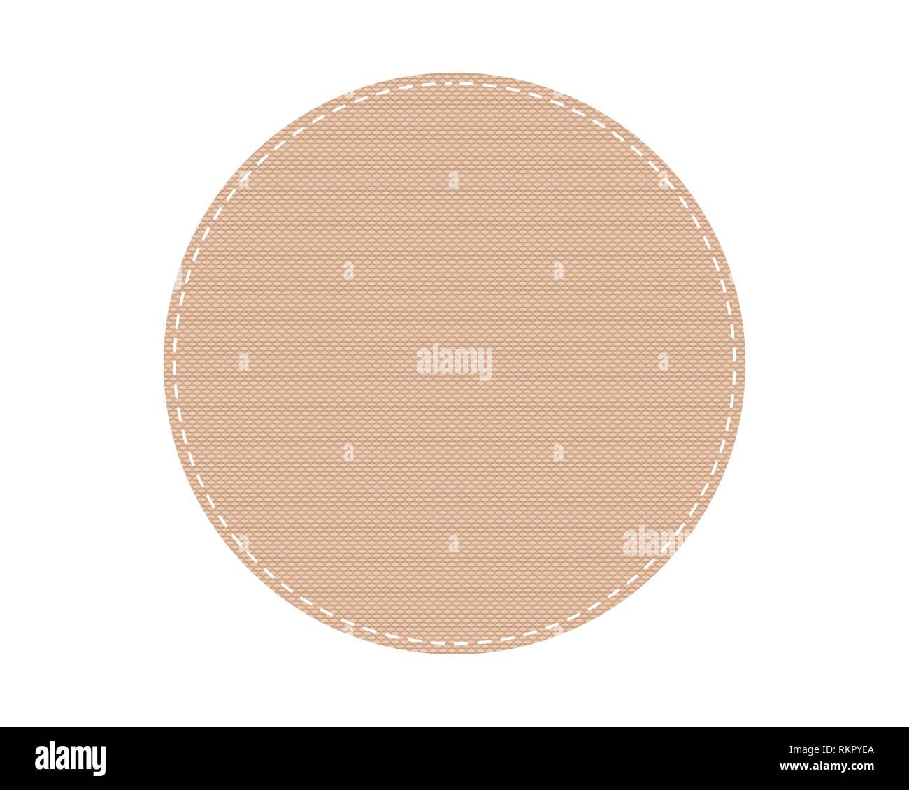 Round patch with stitches Stock Photo - Alamy