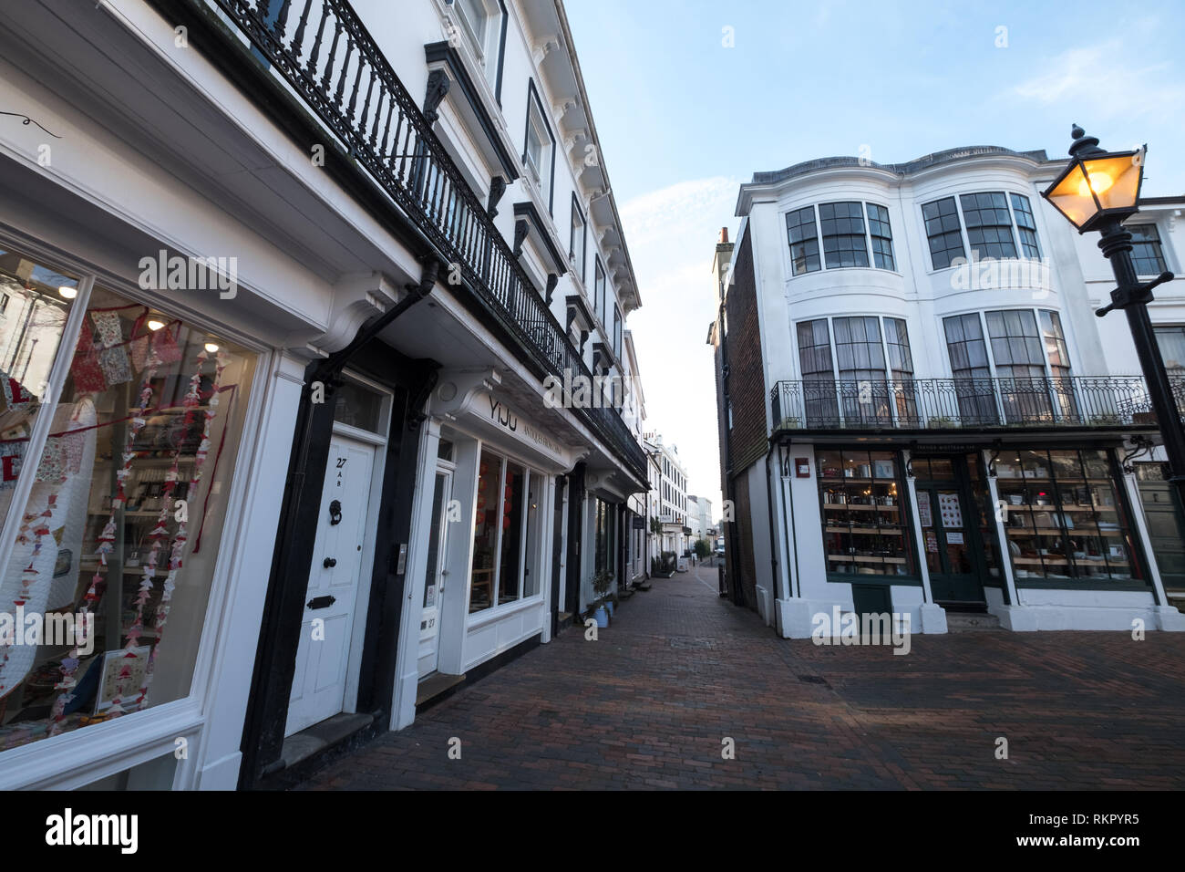 The Pantiles, historic Georgian shopping area in Royal Tunbrdige Wells ...