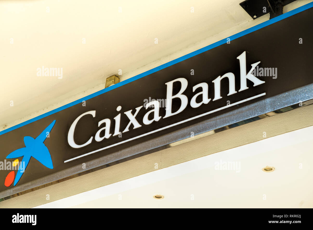 Sign caixa bank logo hi-res stock photography and images - Alamy