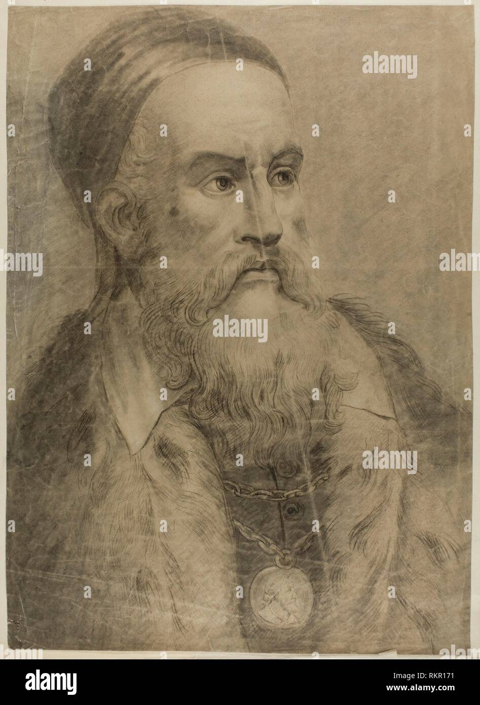 Titian tiziano vecellio self portrait hi-res stock photography and ...