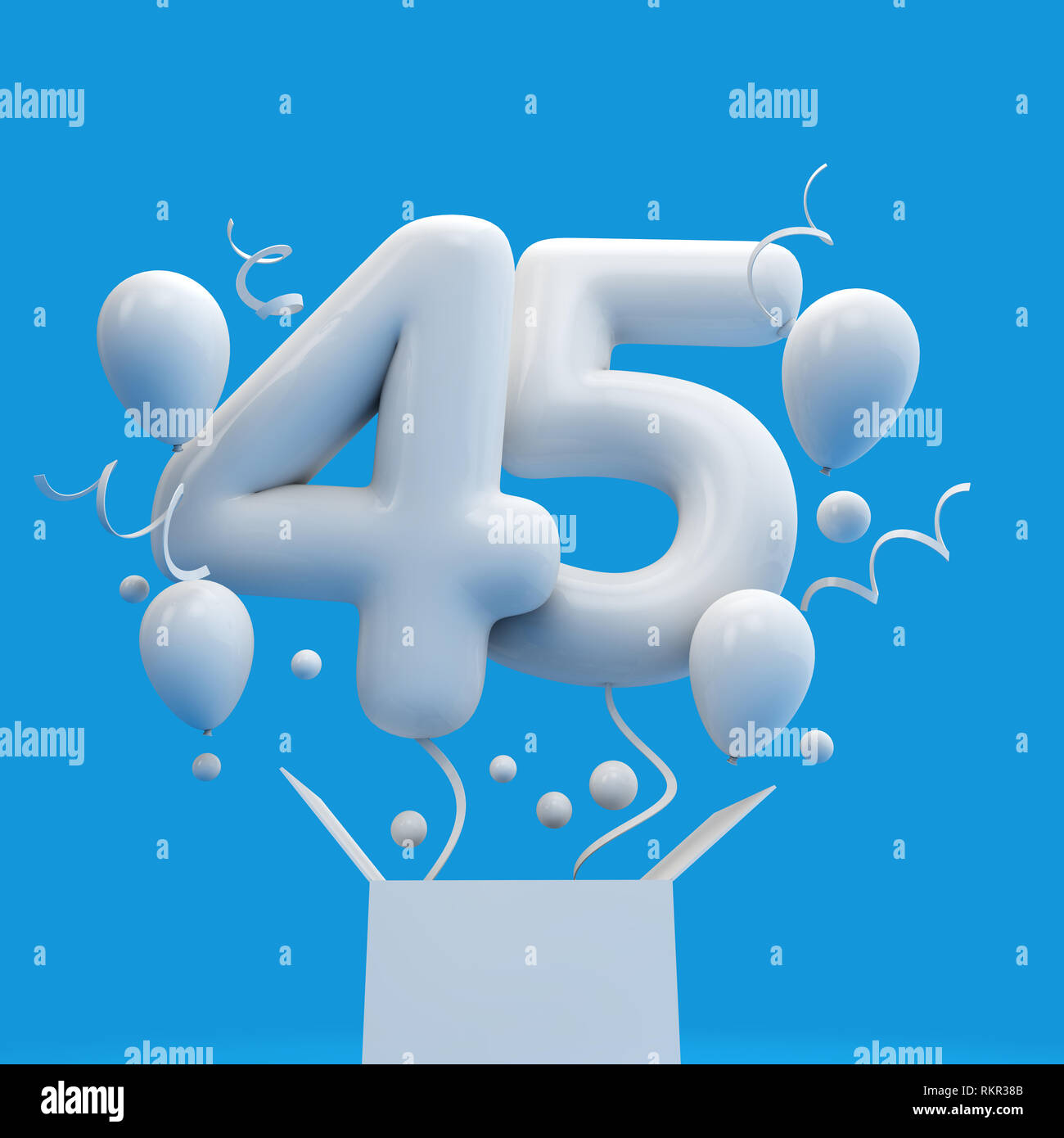 Happy 45th birthday congratulations golden hi-res stock photography and ...