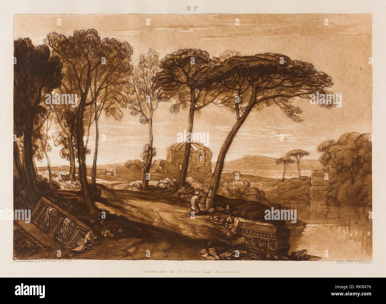 The Temple of Minerva Medica, plate 23 from Liber Studiorum - Publishd ...