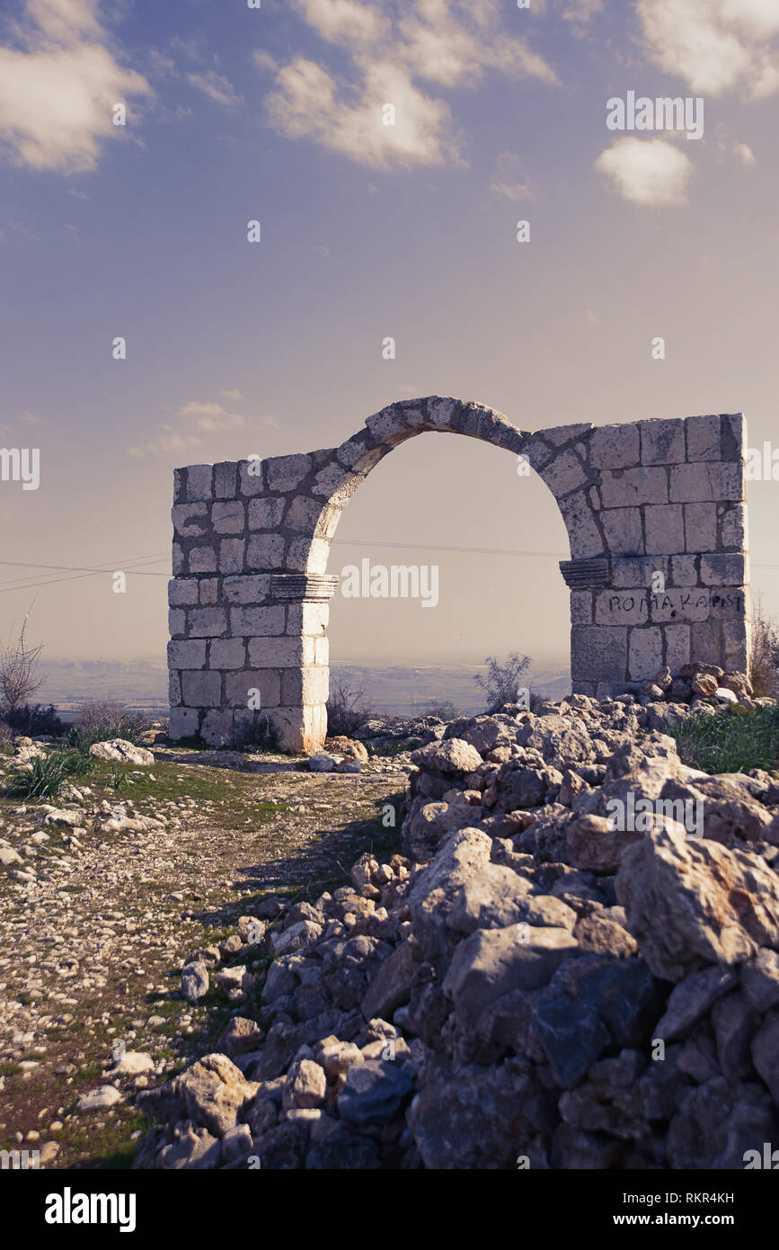 Ruins of ancient Roman Road in Tarsus, Turkey Stock Photo - Alamy