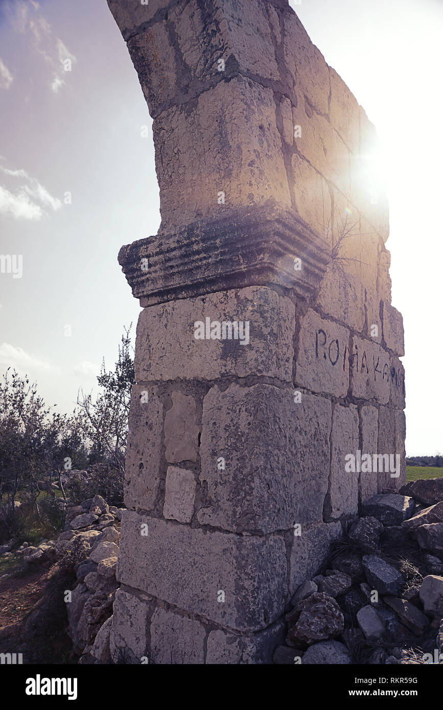 Ancient roman road in hi-res stock photography and images - Alamy