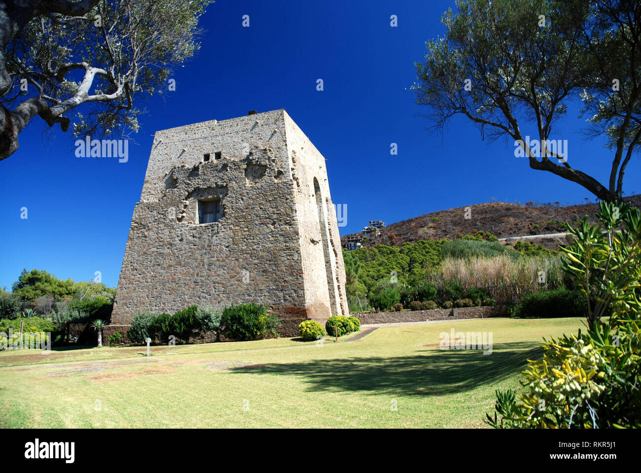 typical quadrangular medieval tower sighting anti-saracen of the ...