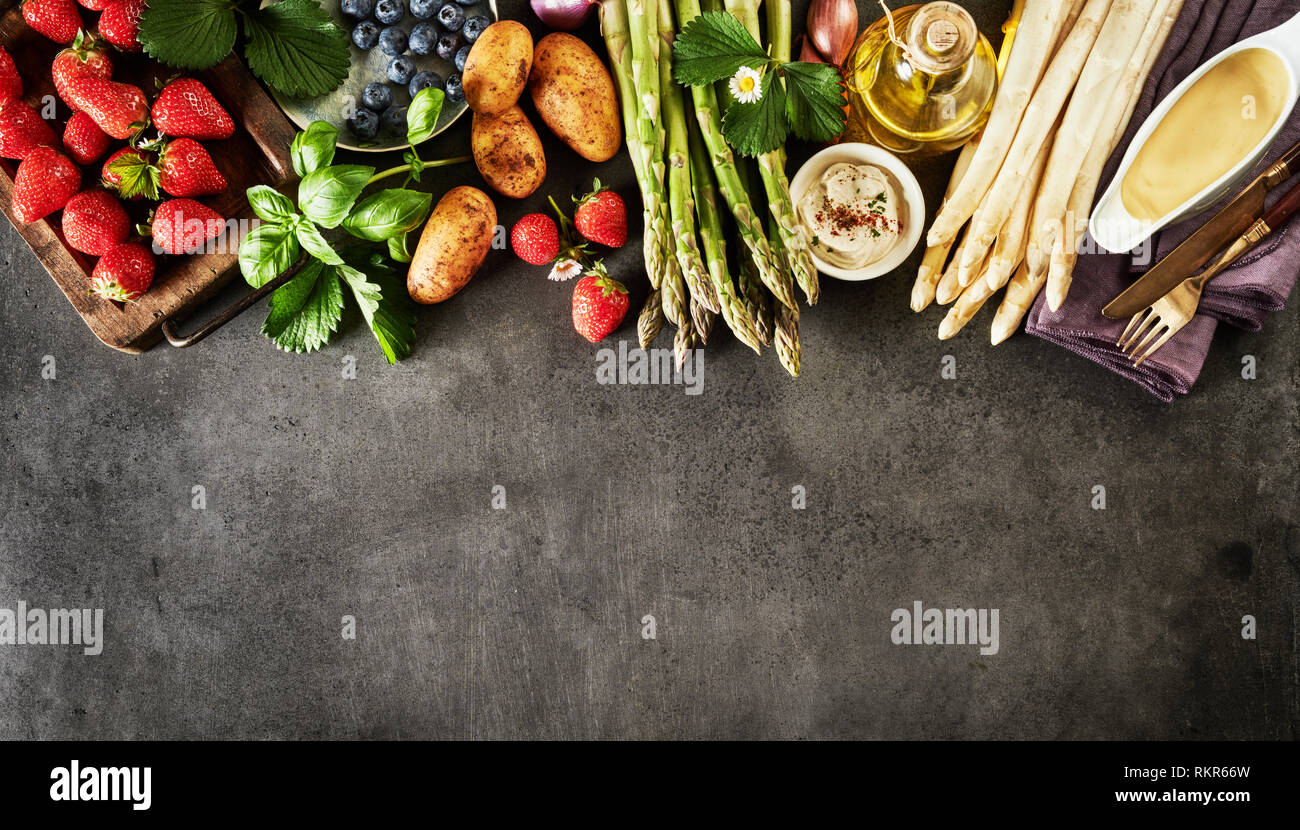 Vegetable border hi-res stock photography and images - Alamy
