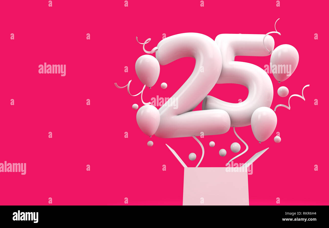 25th birthday celebrating hi-res stock photography and images - Alamy