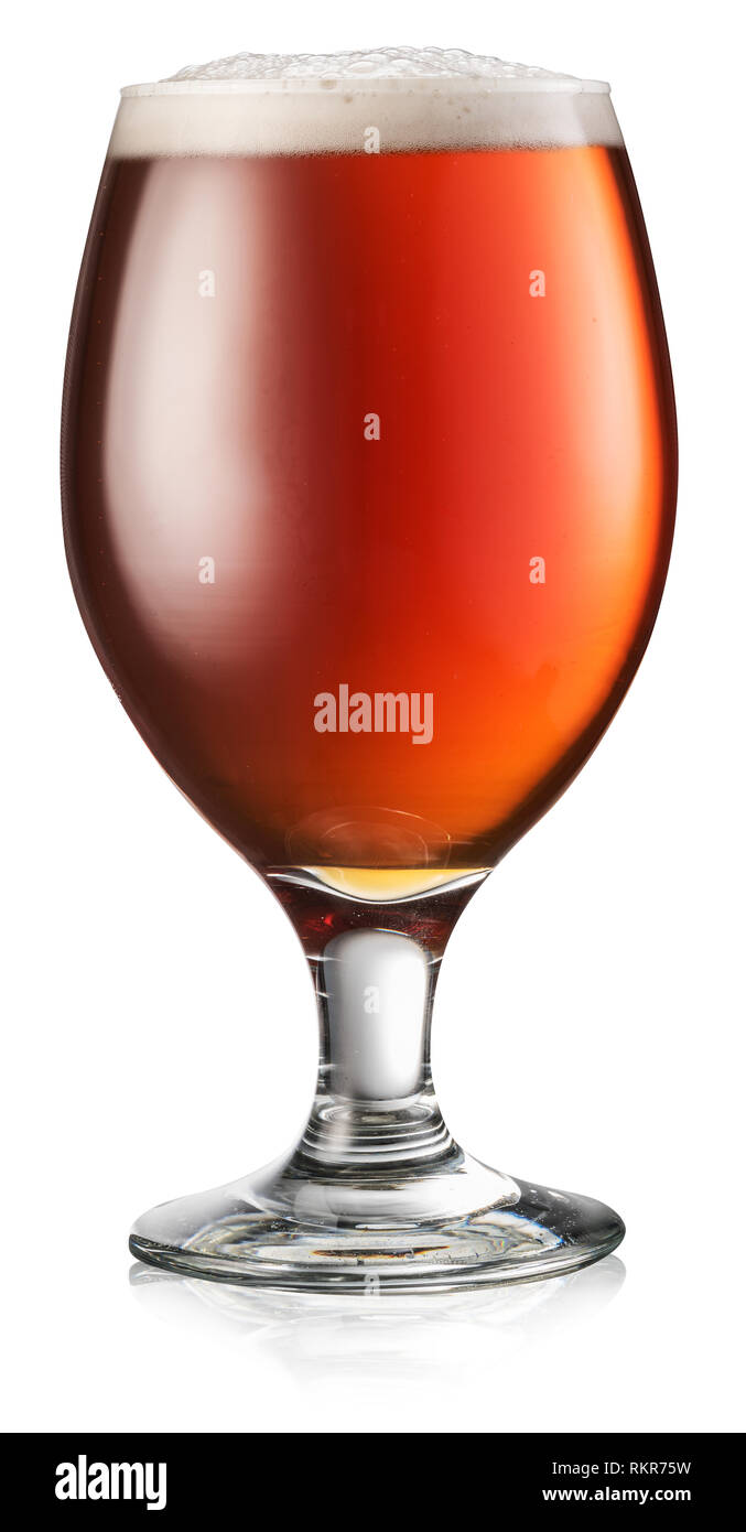 Beer pouring process. Filling a mug with a beer. File contains clipping ...