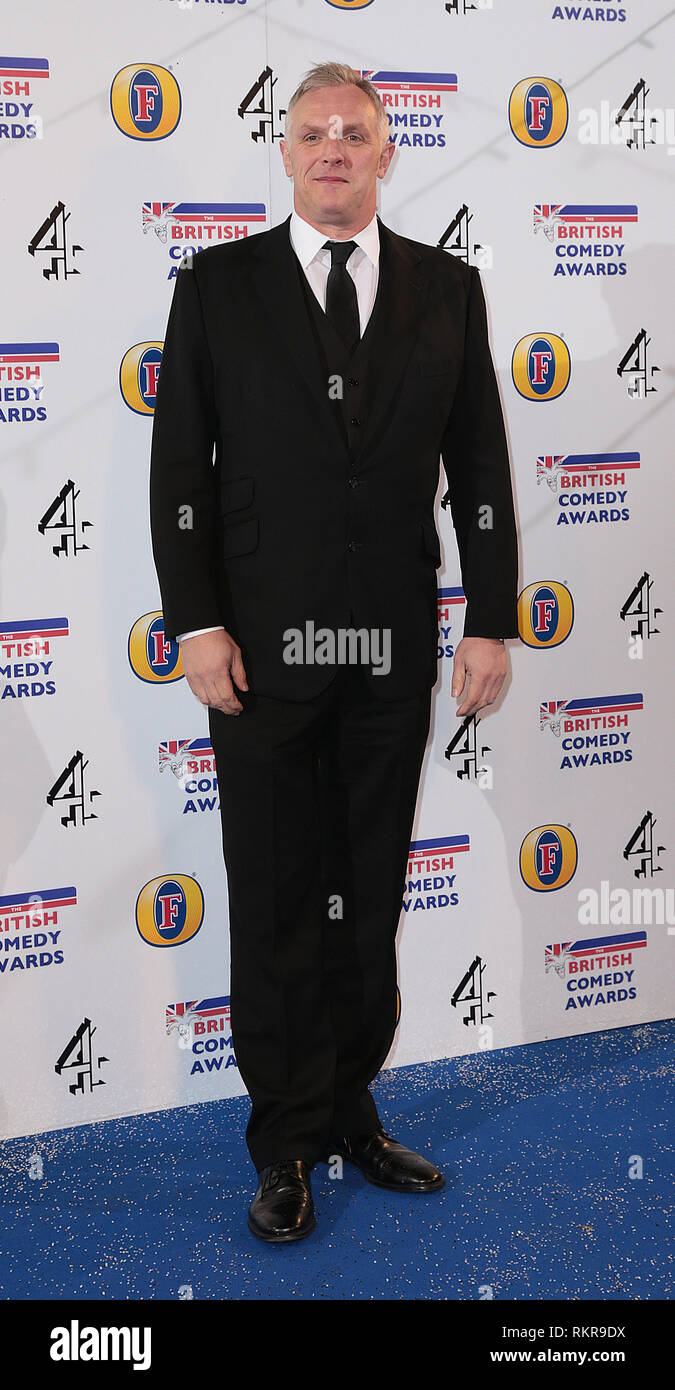 Greg Davies arrives at the British Comedy Awards at Fountain Studios ...