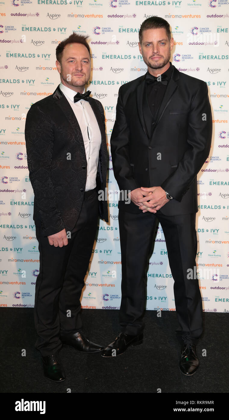 Mikey Graham and Keith Duffy arrive at The Emeralds And Ivy Ball in aid ...