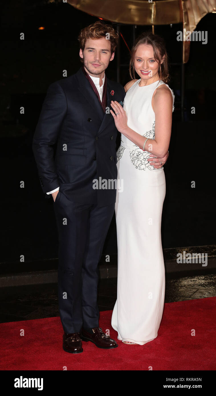 Sam Clafin and Laura Haddock arrives at The Hunger Games: Catching Fire ...
