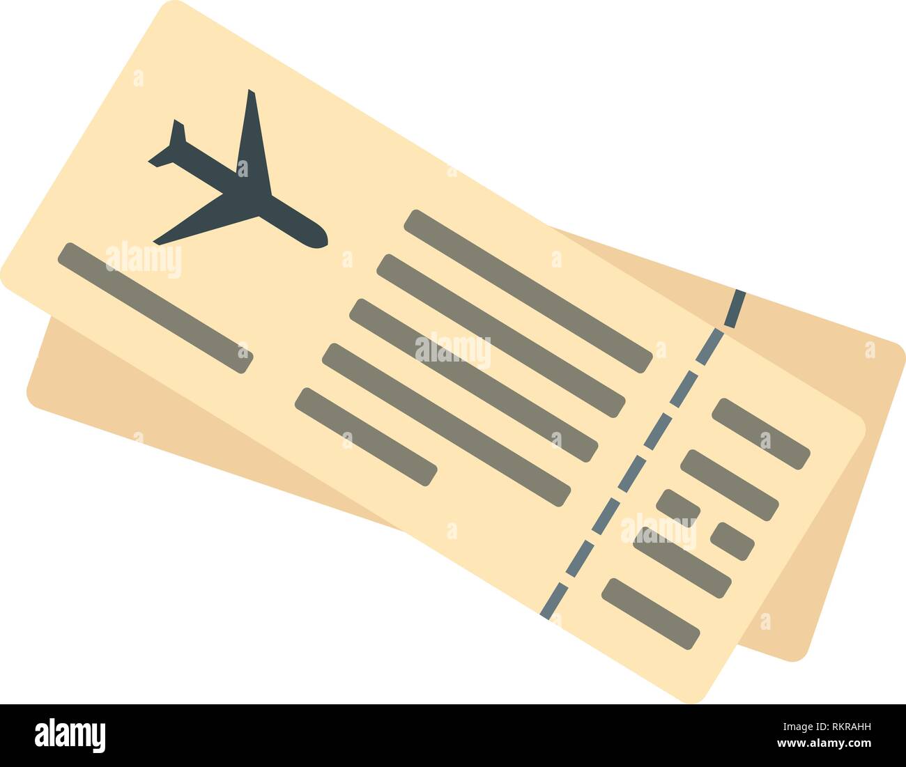 Air ticket icon. Flat illustration of air ticket vector icon for web ...