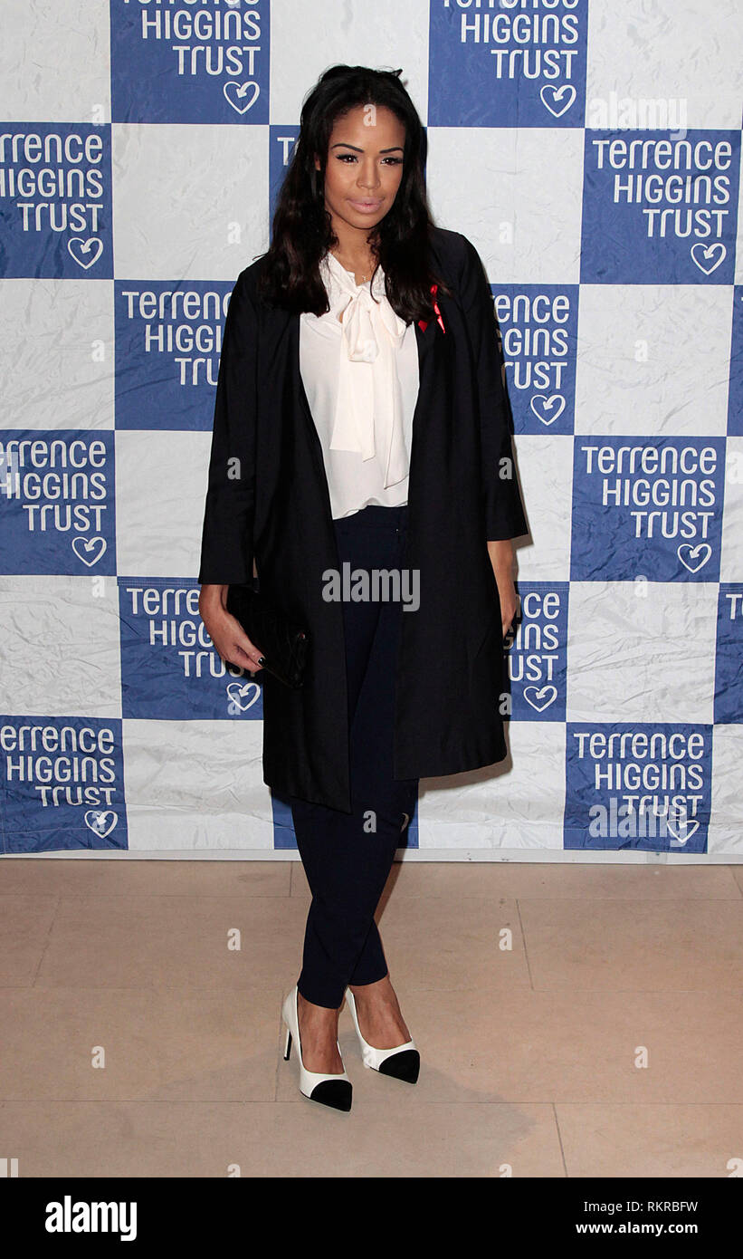 Sarah-Jane Crawford arrives at the Terrence Higgins Trust: The Auction ...