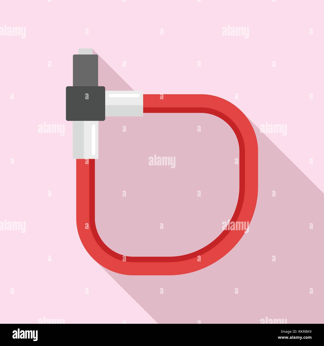 Pink bike lock Stock Vector Images - Alamy