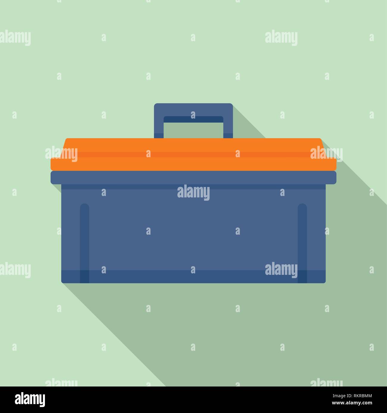 Bike tool box icon. Flat illustration of bike tool box vector icon for ...