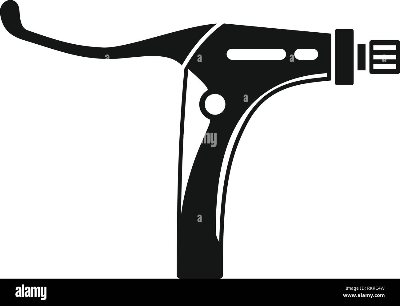 Bike brake clamp icon. Simple illustration of bike brake clamp vector ...