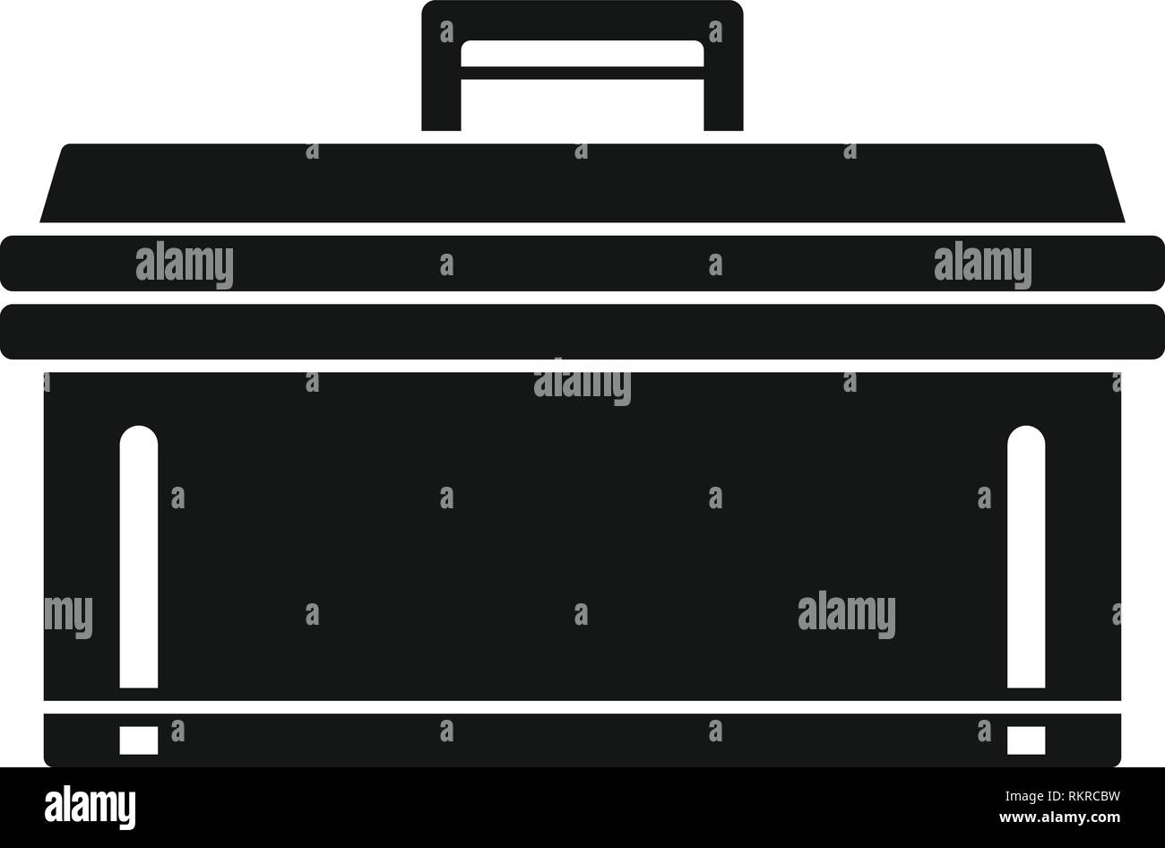Bike tool box icon. Simple illustration of bike tool box vector icon ...