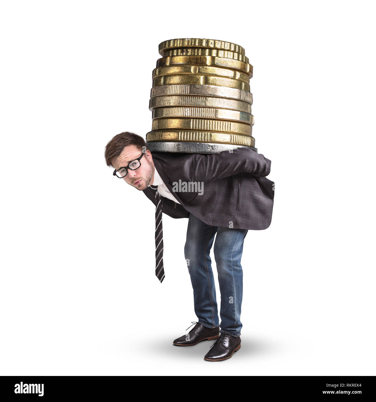 Investment businessman suit glasses hi-res stock photography and images ...