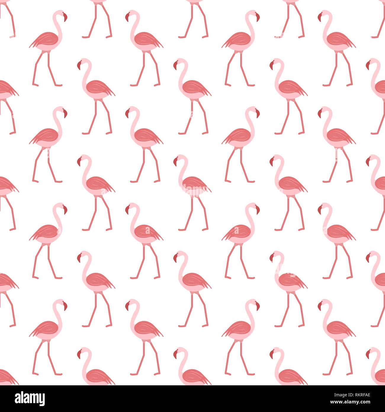 Seamless pattern with flamingo. Tropical exotic bird background. Design ...