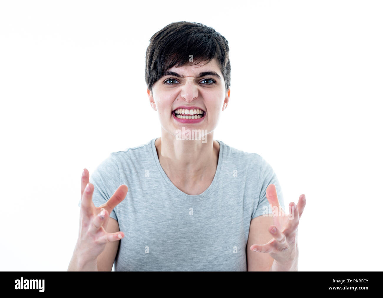 Furious look hi-res stock photography and images - Alamy