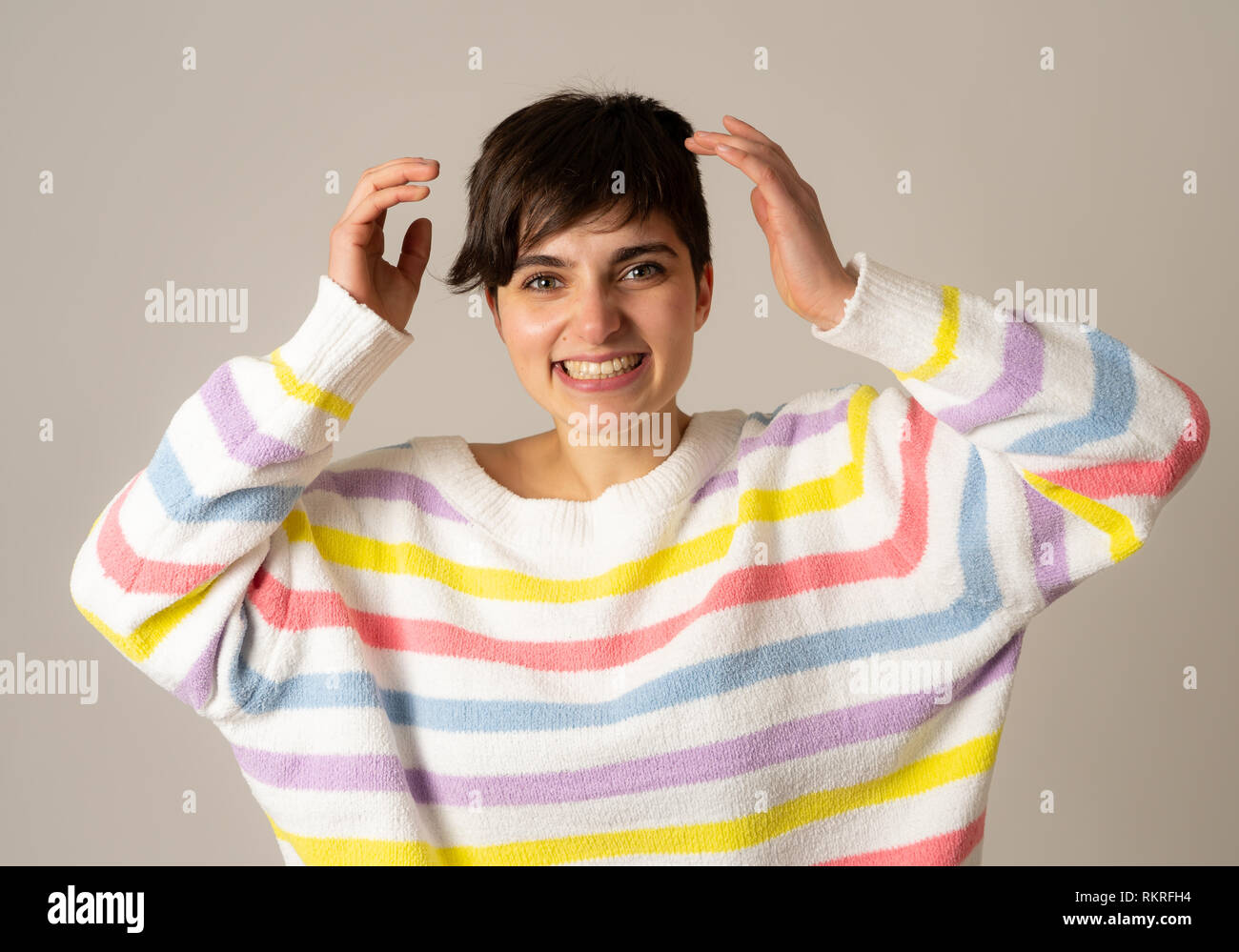 Striped jumper hi-res stock photography and images - Alamy