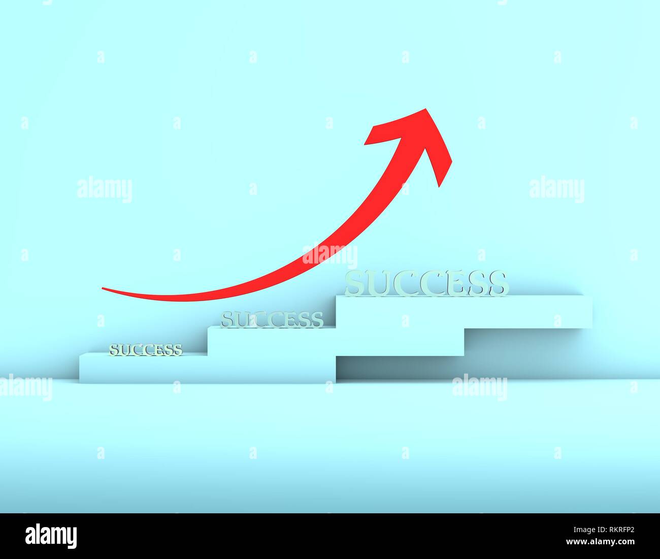 Success arrow and ladder, career success Stock Photo - Alamy