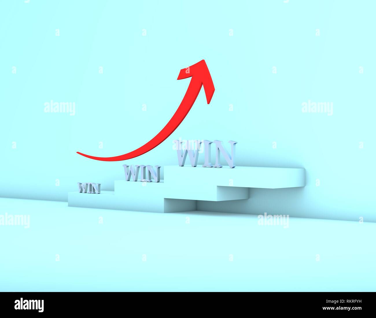 Success arrow and ladder, career success Stock Photo - Alamy