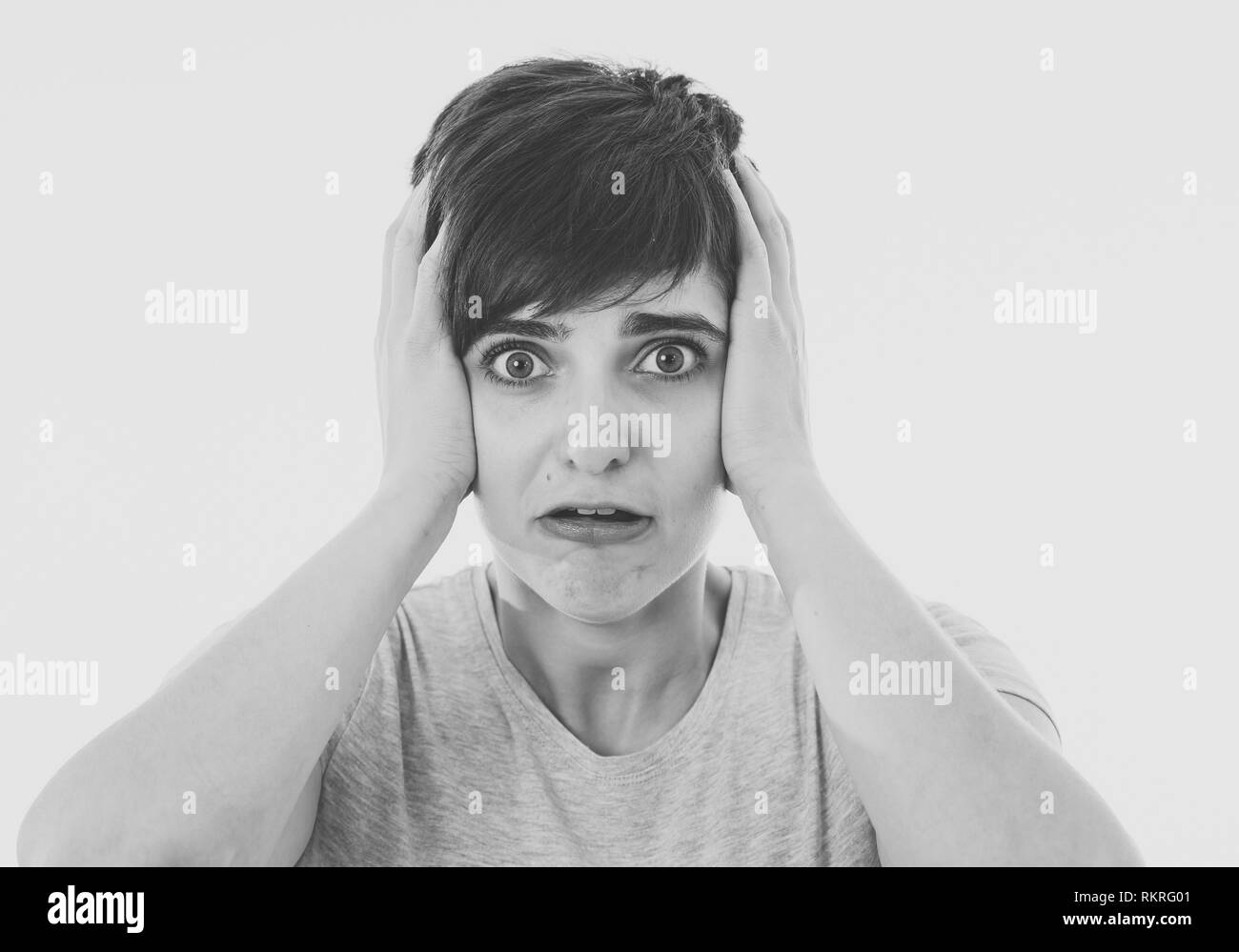 Scary eyes close up human hi-res stock photography and images - Alamy