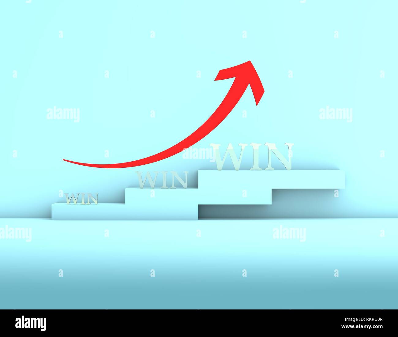 Success arrow and ladder, career success Stock Photo - Alamy