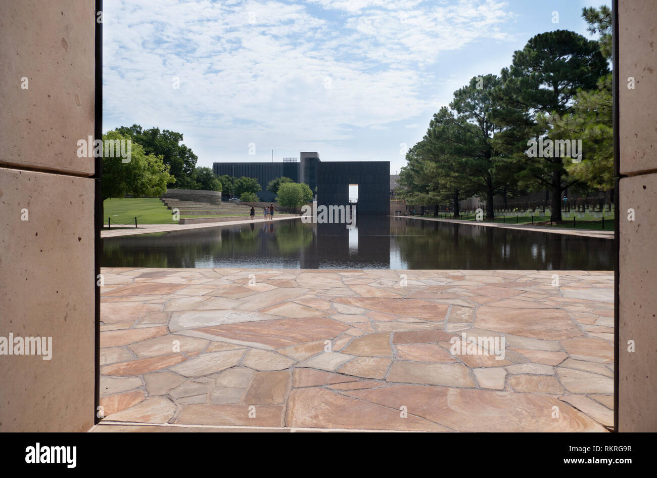 View of the Oklahoma City National Memorial in Oklahoma City, United ...