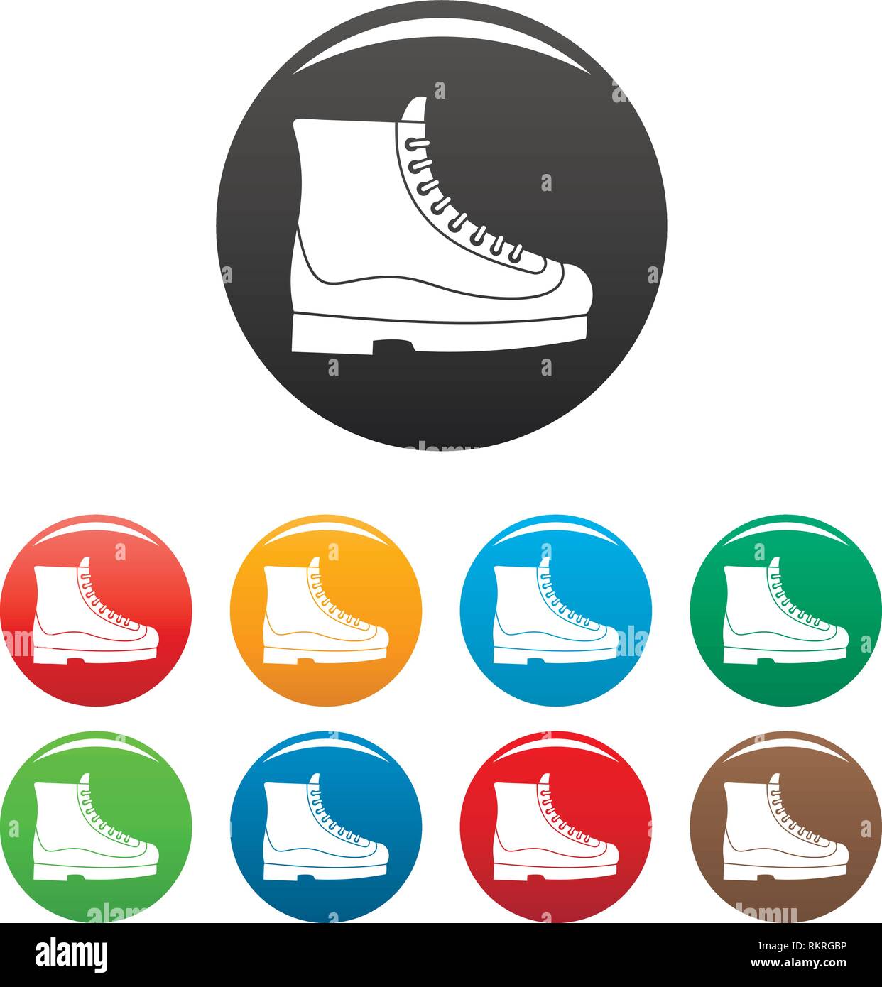 Wear heavy work boots Stock Vector Images - Alamy