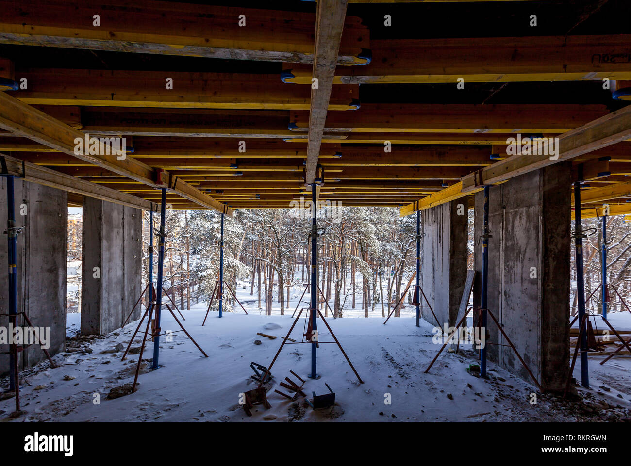 Design of reinforcement frame reinforcement for concrete frame house ...