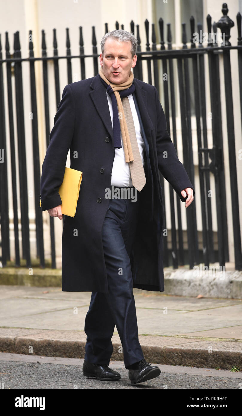 Education Secretary Damian Hinds arrives in Downing Street, London, for ...