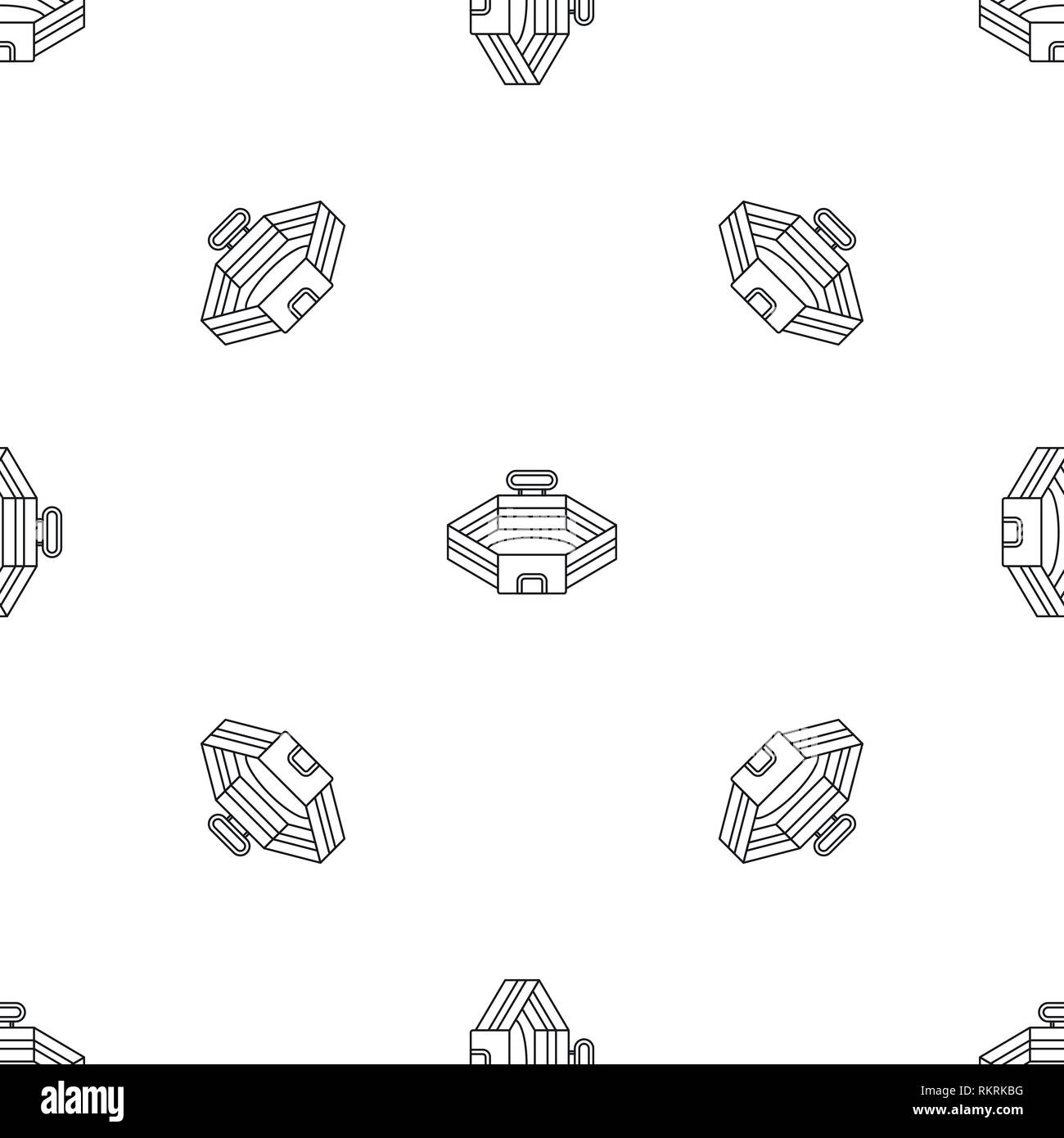 Baseball stadium pattern seamless vector repeat geometric for any web design Stock Vector Image ...