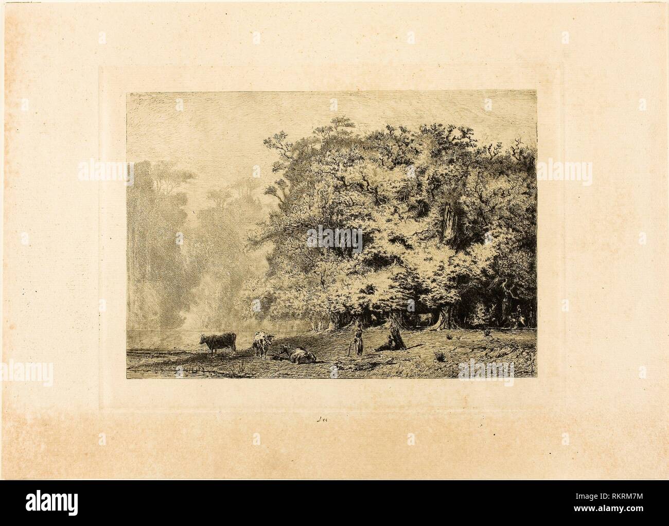 Near Fontainebleau - 1866 - Paul Huet French, 1803-1869 - Artist: Paul ...