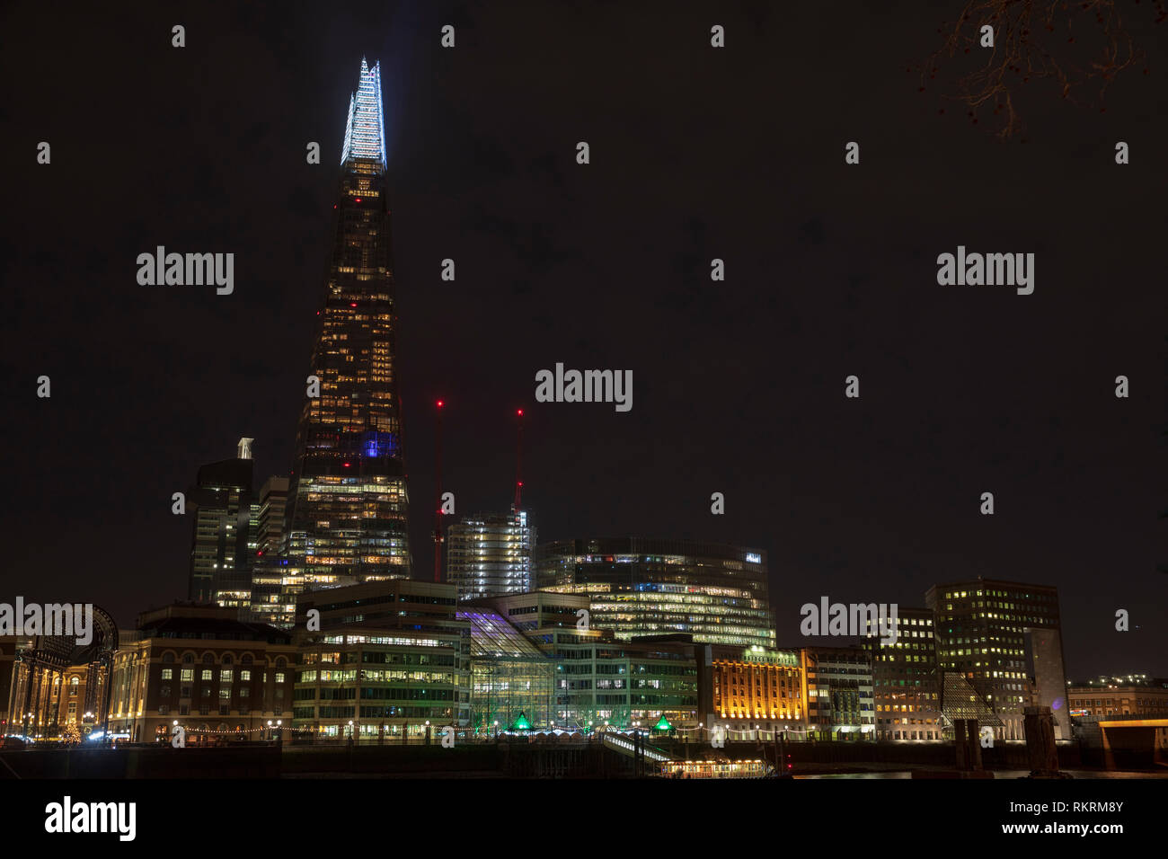 Shard Lights display, London, England Stock Photo - Alamy