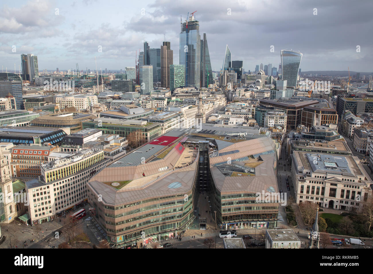 View of the City of London, as seen from the Golden Gallery of St. Paul ...