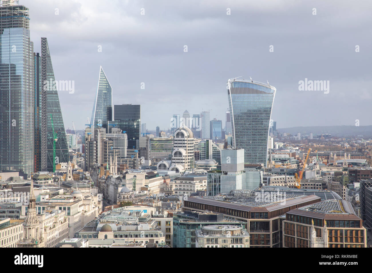 View of the City of London, as seen from the Golden Gallery of St. Paul ...