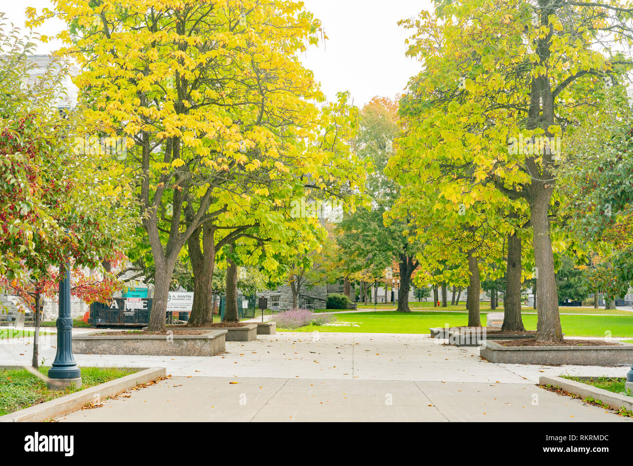 Fall color of the Queen's University at Kingston, Canada Stock Photo ...