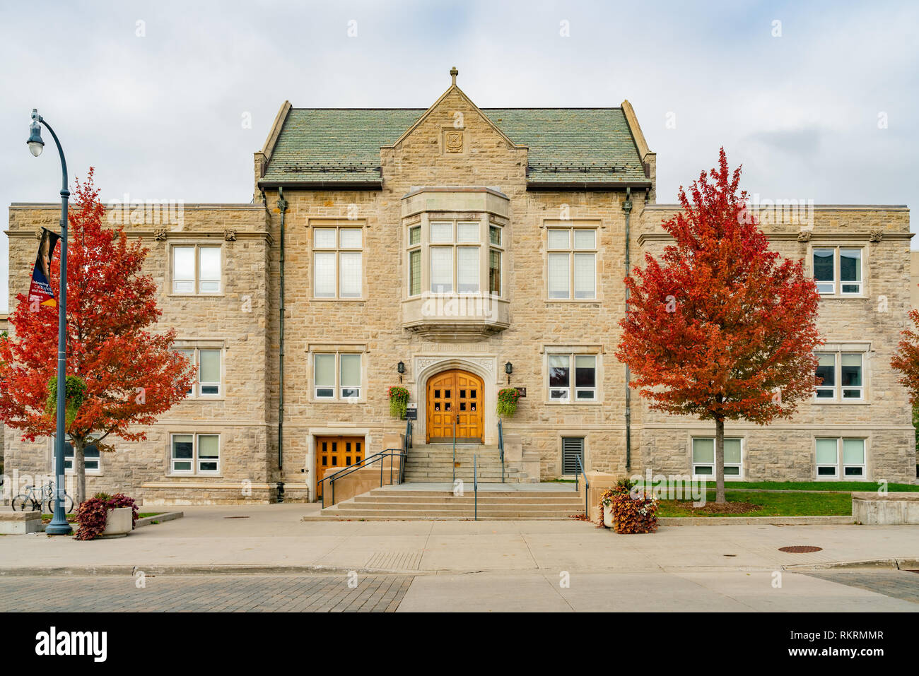Fall color of the Queen's University at Kingston, Canada Stock Photo ...