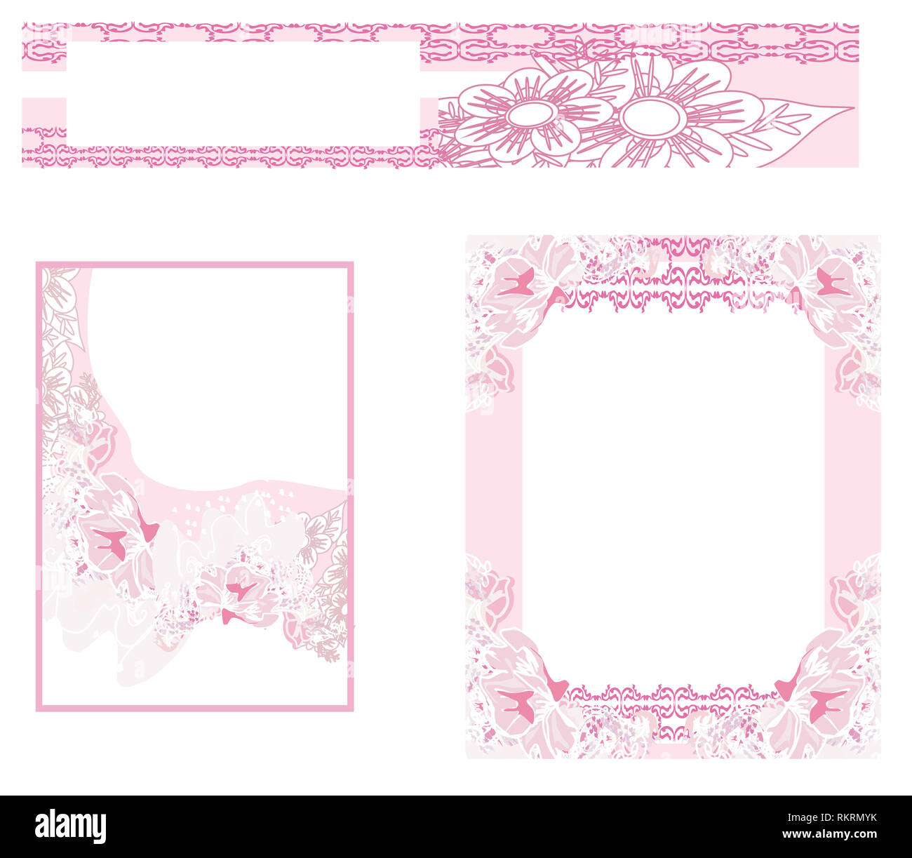 Stylish cards collection Stock Photo - Alamy