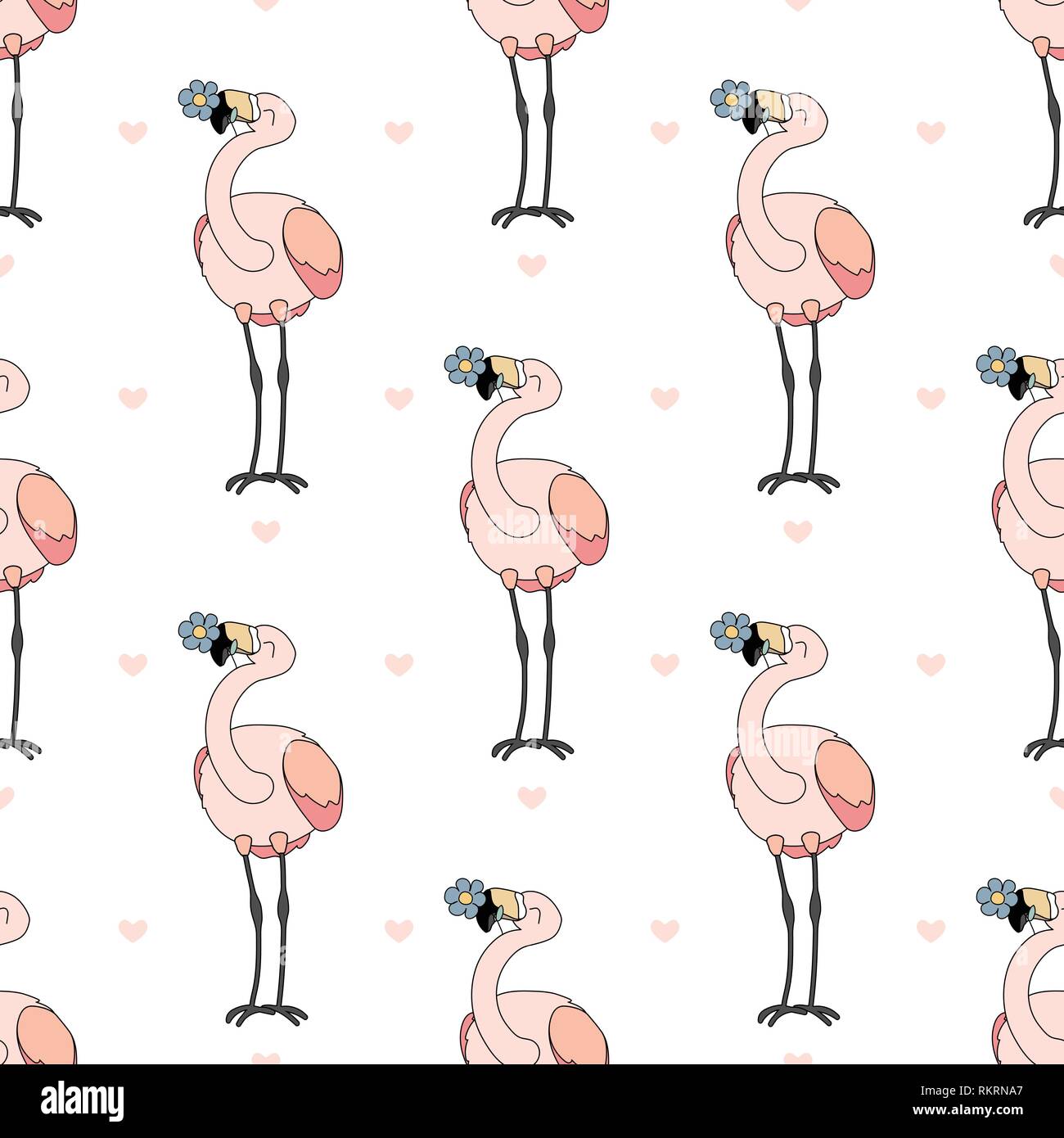 vector seamless pattern cartoon animals paper art Stock Vector Image ...