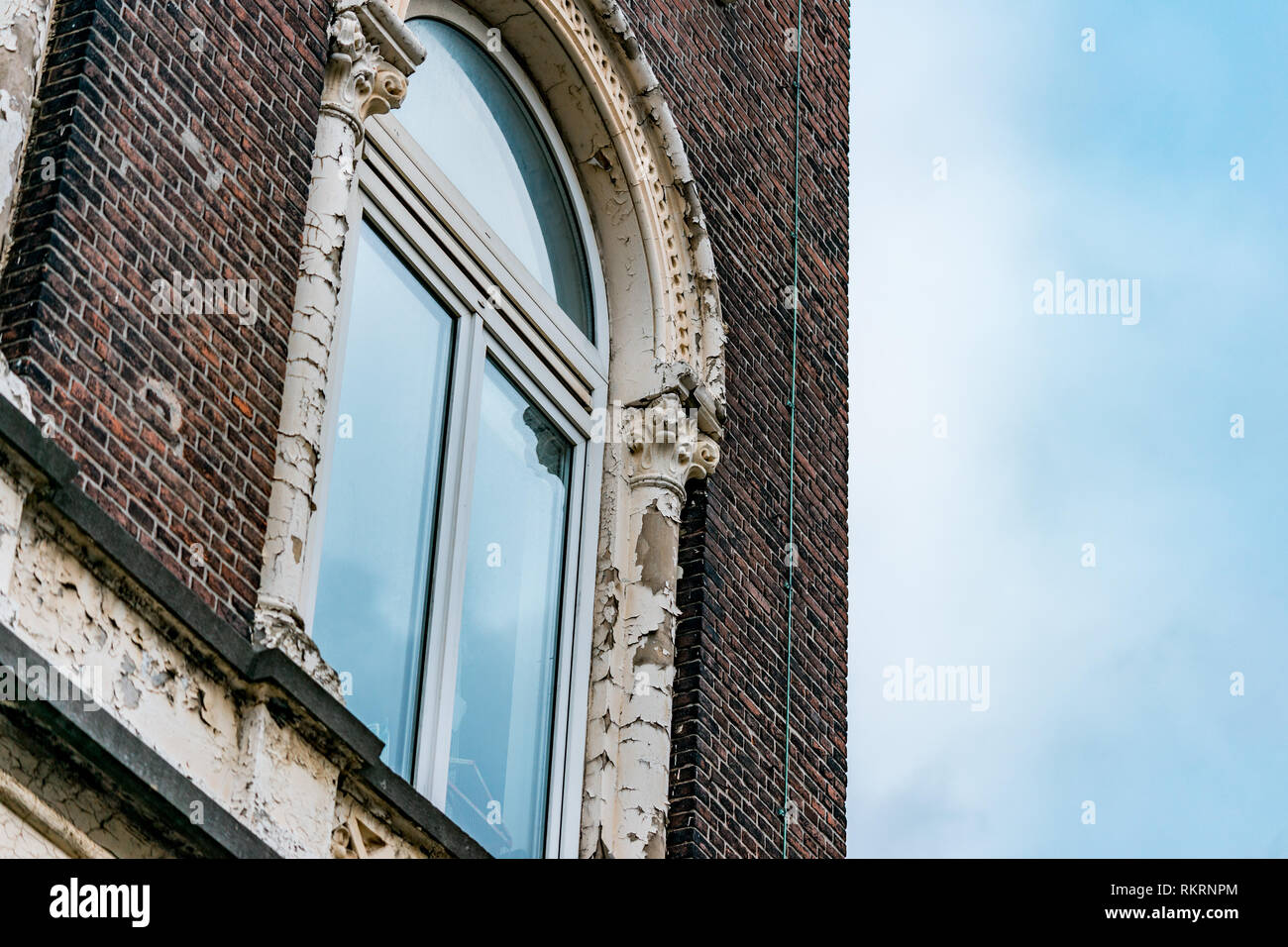 Old bridge building window closeup Stock Photo - Alamy