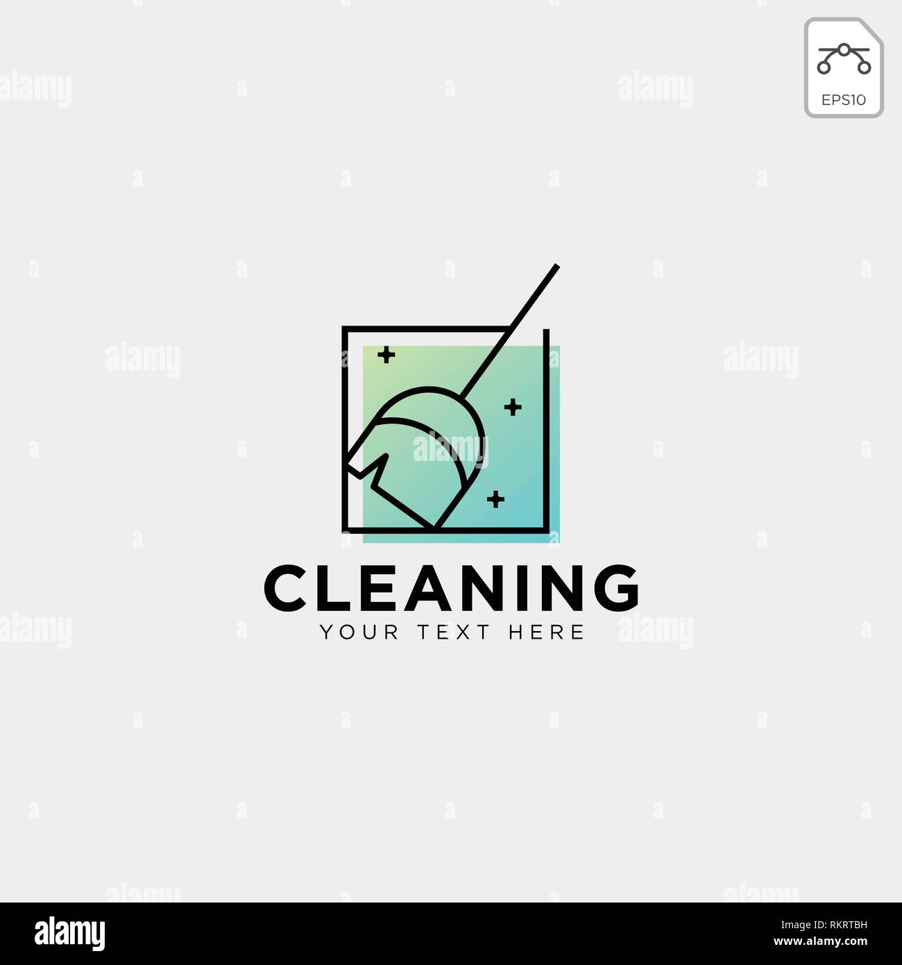 cleaning service logo template vector illustration icon element ...