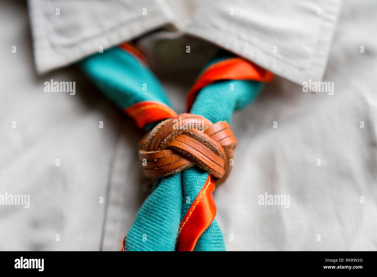 scout scarf and woggle . Concept is learning Scout subject Stock Photo ...