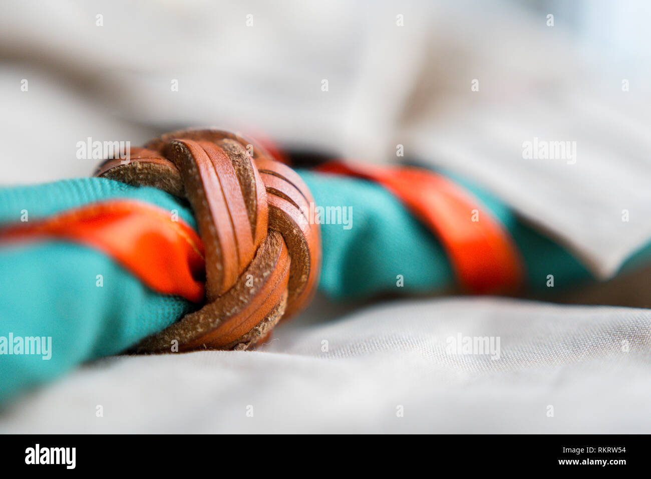 scout scarf and woggle . Concept is learning Scout subject Stock Photo ...
