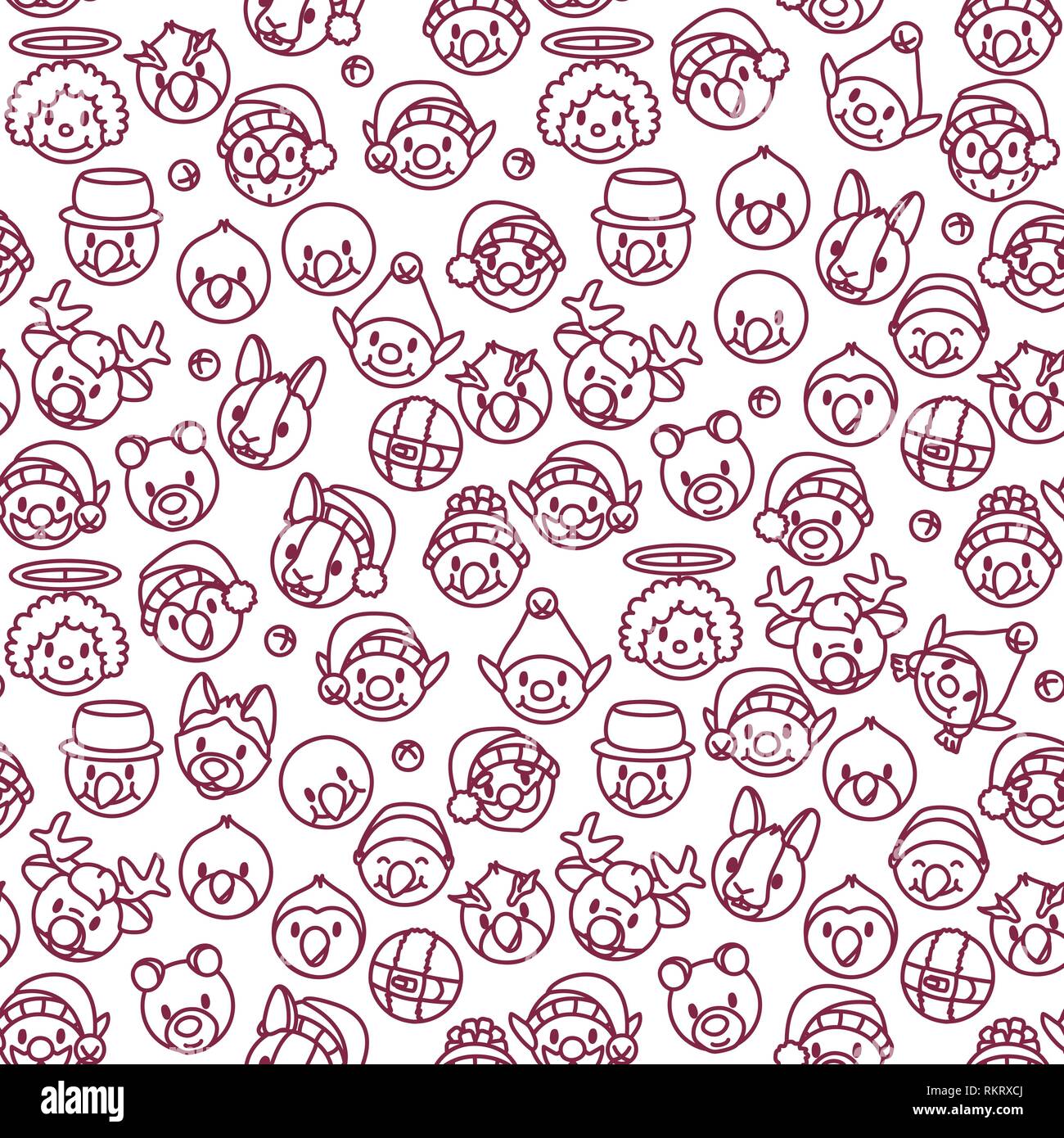 Vector illustration penguin cartoon coloring hi-res stock photography ...