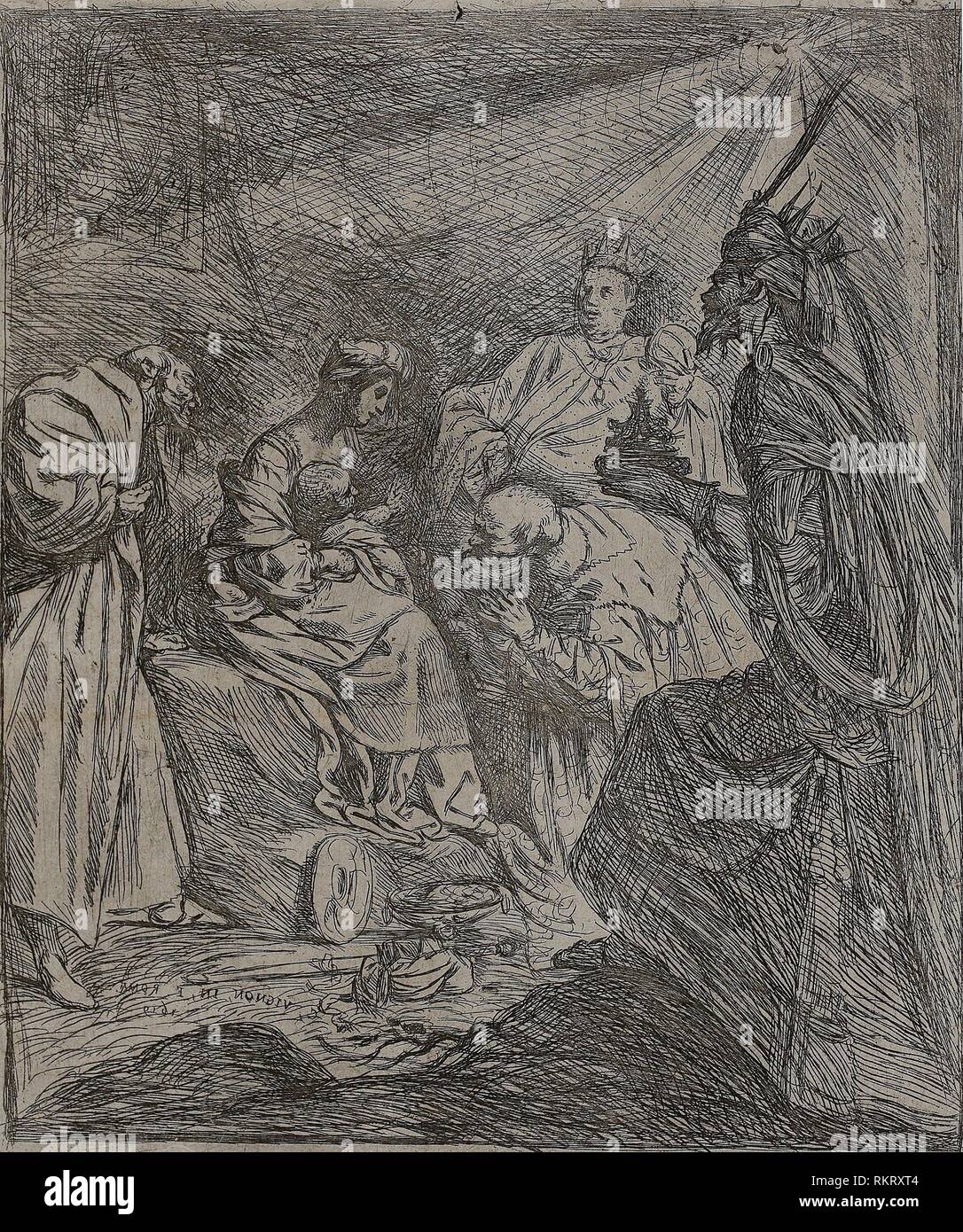 Adoration of the Kings - 1619 - Claude Vignon French, 1593-1670 ...